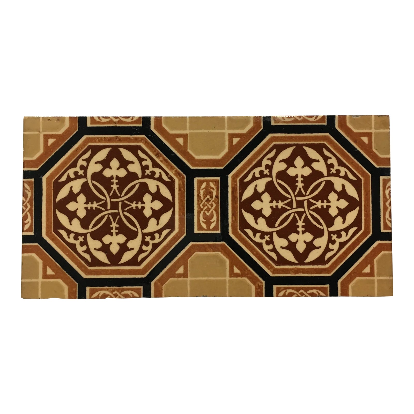 Minton Gothic Revival Tile Circa 1870 | Chairish