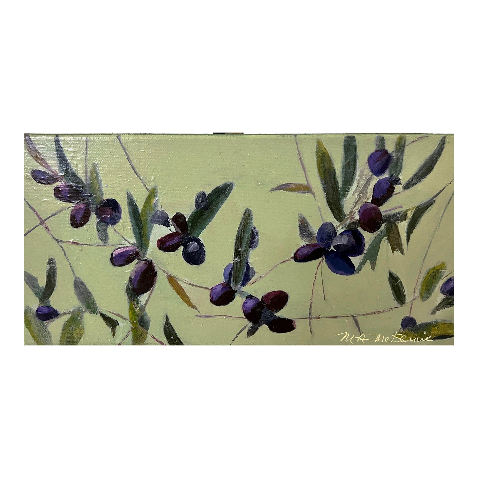 "On the Other Hand" Contemporary Impressionist Still Life of Olive ...
