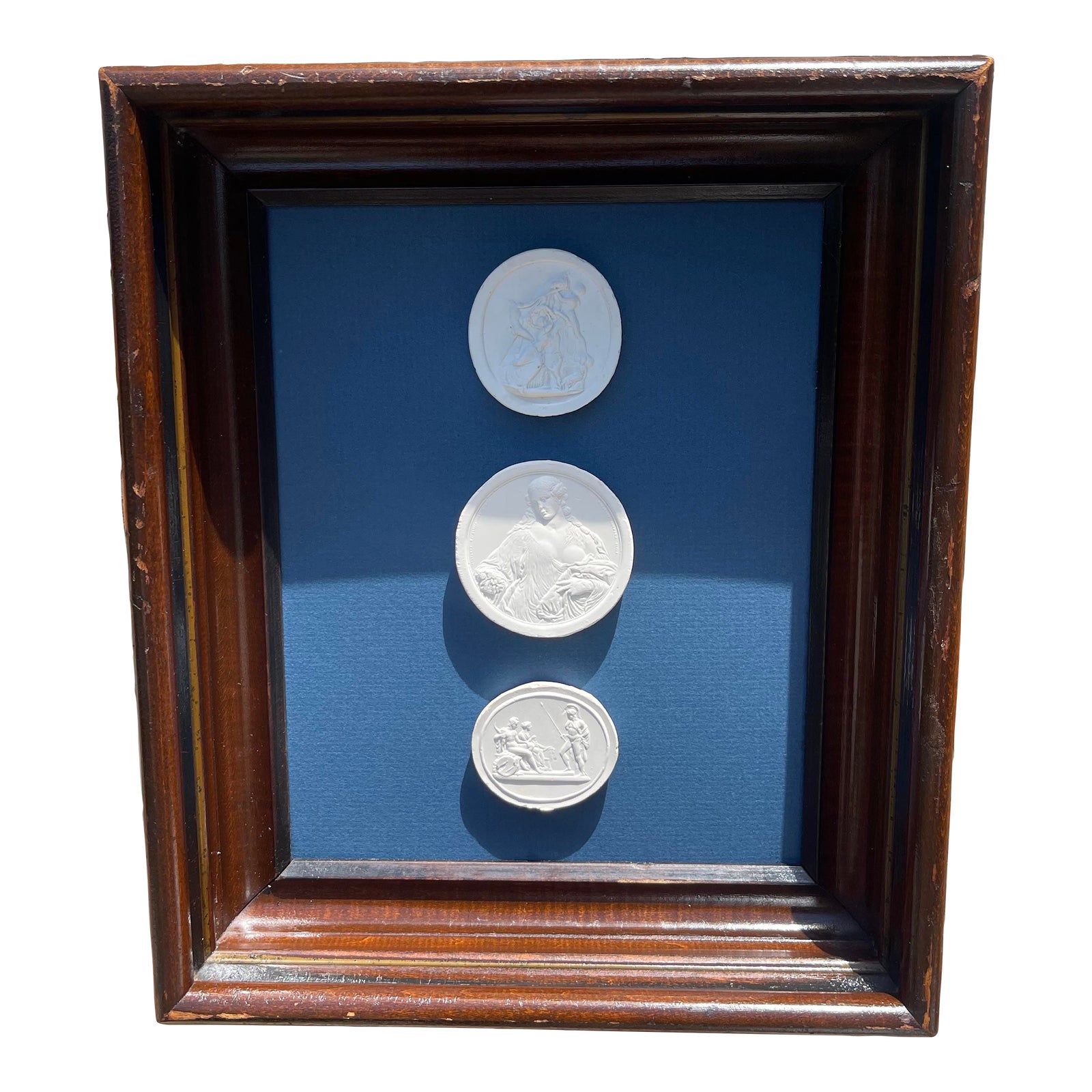 Italian Antique Frame With 3 Ingalios on Windsor Newton Paper | Chairish
