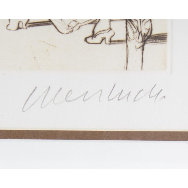 Signed Limited Edition Abstract Etching of Musicians by Claude Weisbuch ...