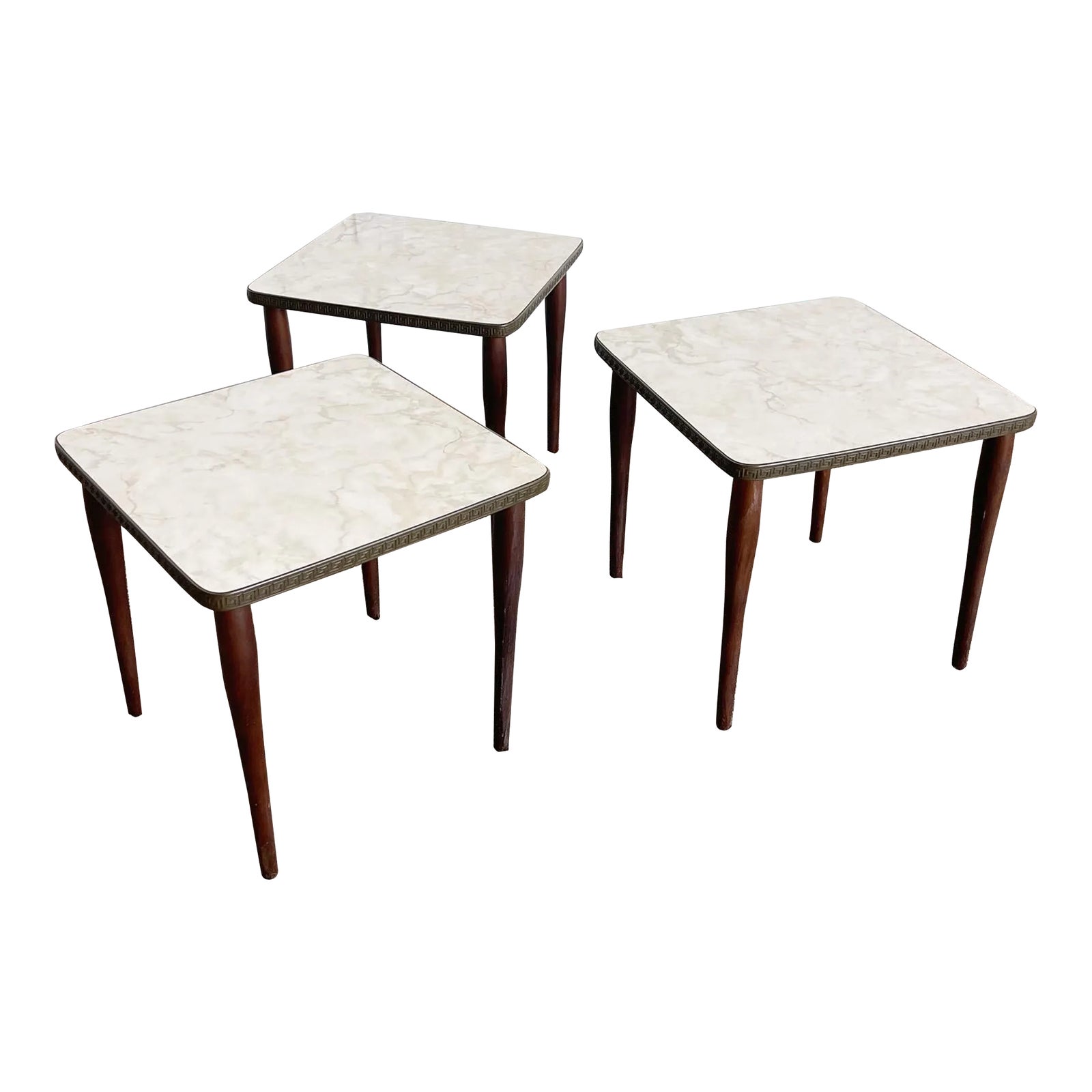 Mid Century Modern Square Stacking/Nesting Tables | Chairish