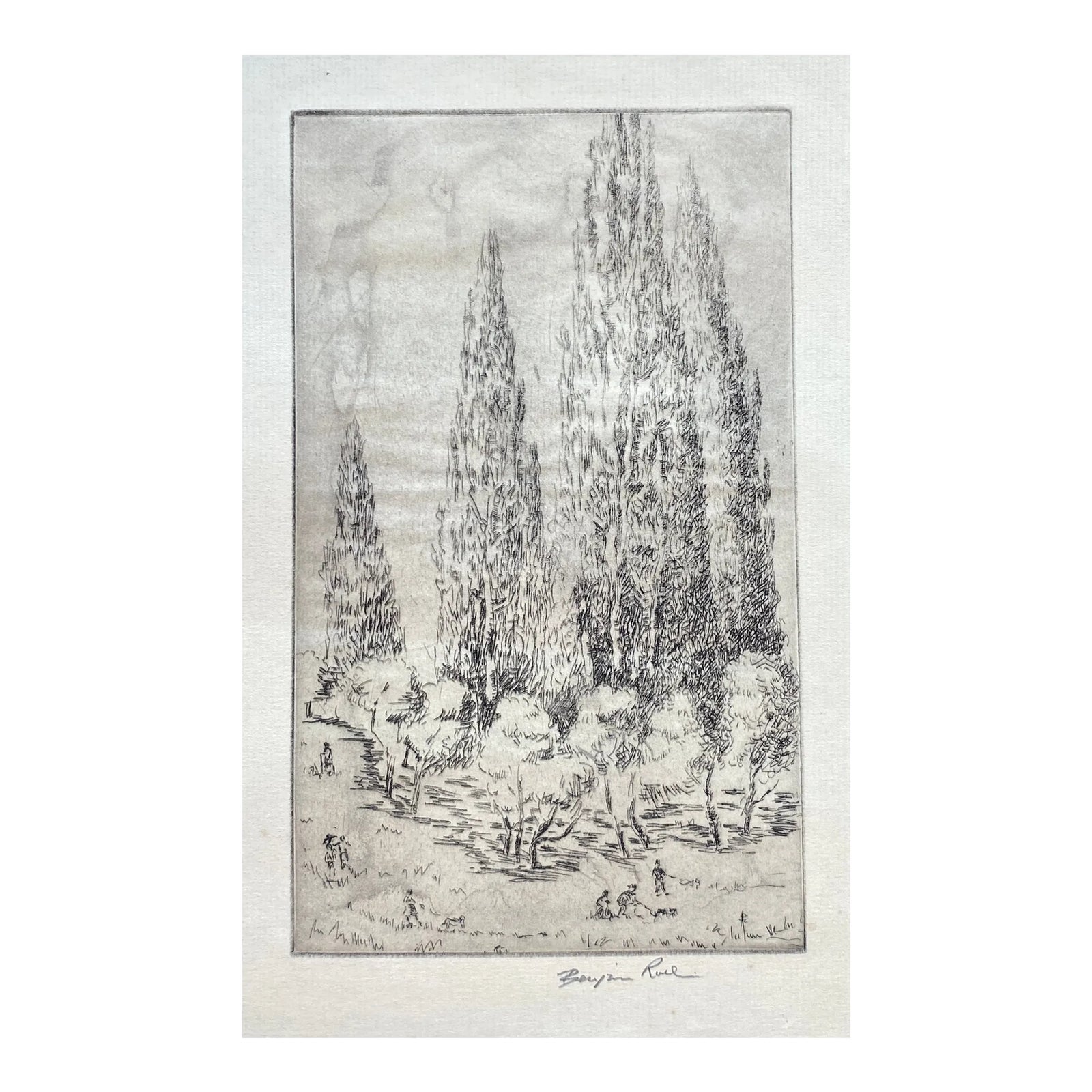 1950s Benjamin Rubin Landscape Etching | Chairish