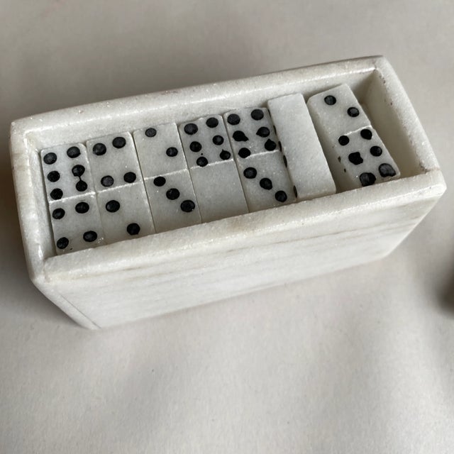 1970s Marble Dominoes in Box Set | Chairish
