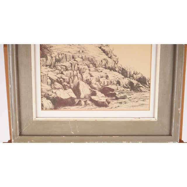 1970s Light House by the Sea by Peter Bugda Signed Numbered 174/200 ...