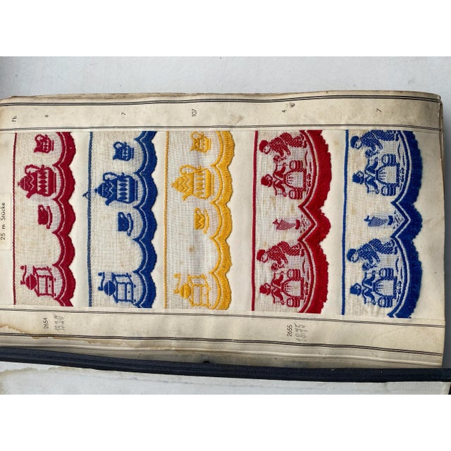 Antique German Embroidery Trim Sample Book by A.Rollinghoff Circa Wwii ...