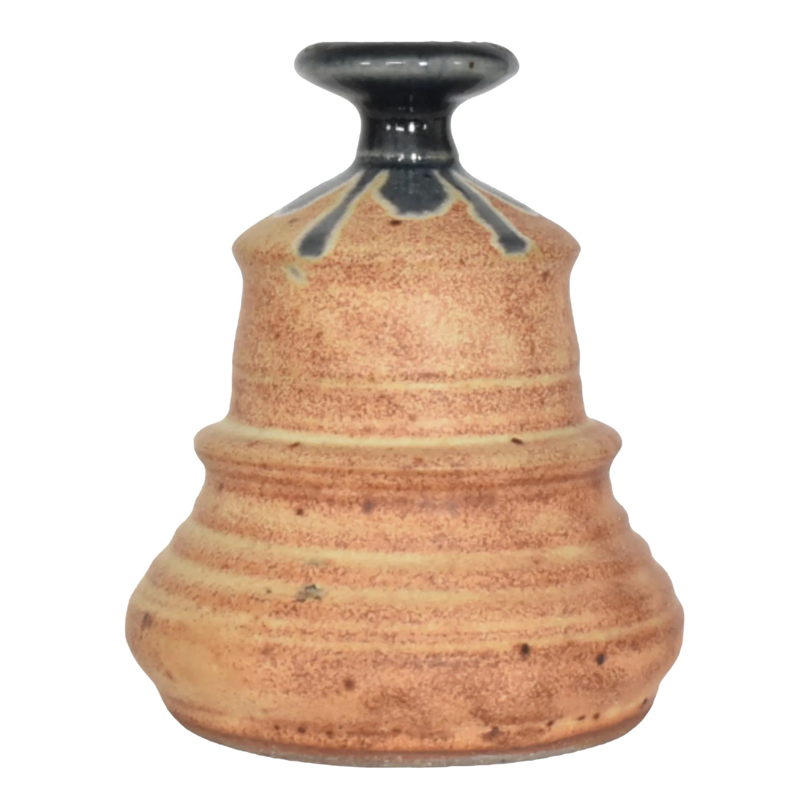 Vintage Art Pottery Narrow Neck Vase | Chairish