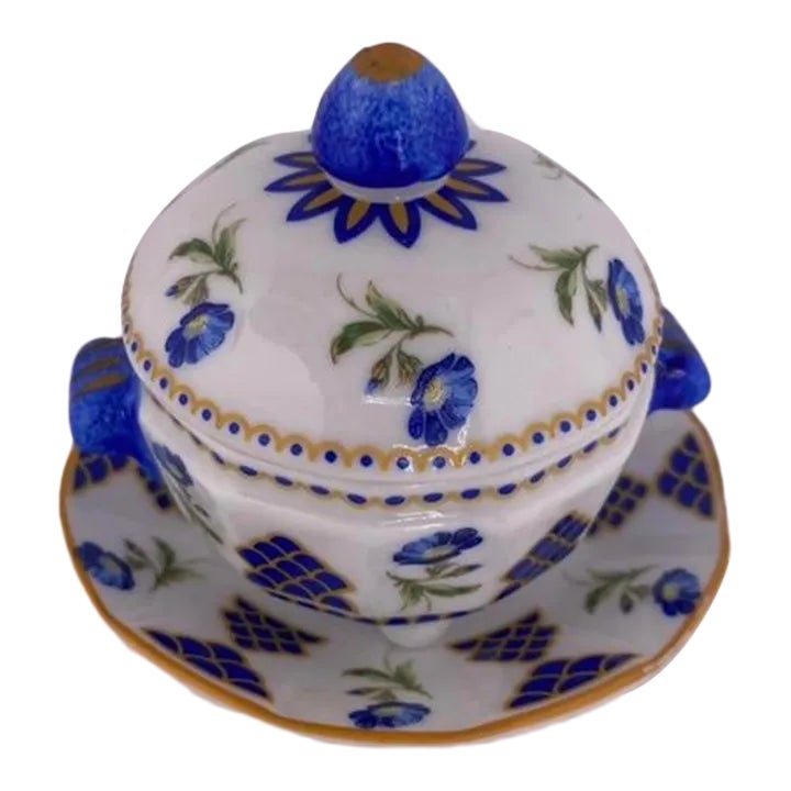 Late 20th Century French Porcelain Miniature Soup Tureen - Collectible ...