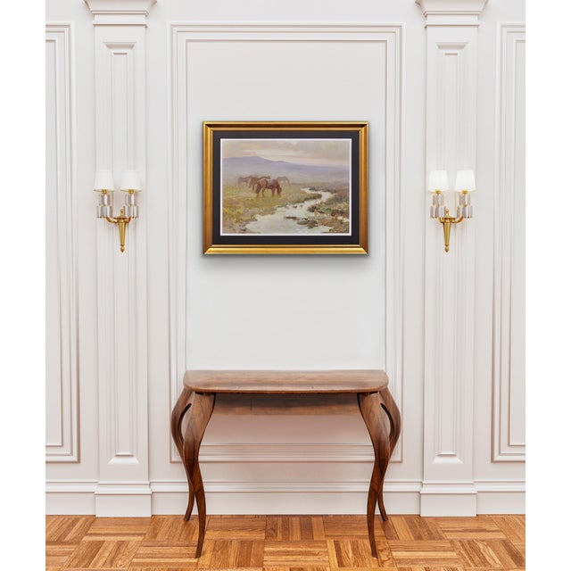 Charles Walter Simpson 1885 - 1971. English. Dartmoor Ponies. Oil on ...