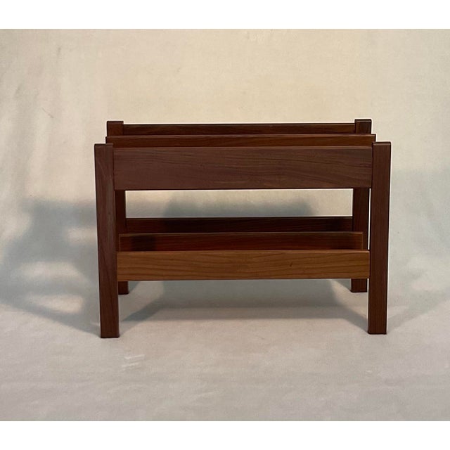 Vintage 1960s Mid Century Teak Magazine Rack Designed by Guy Rodgers ...