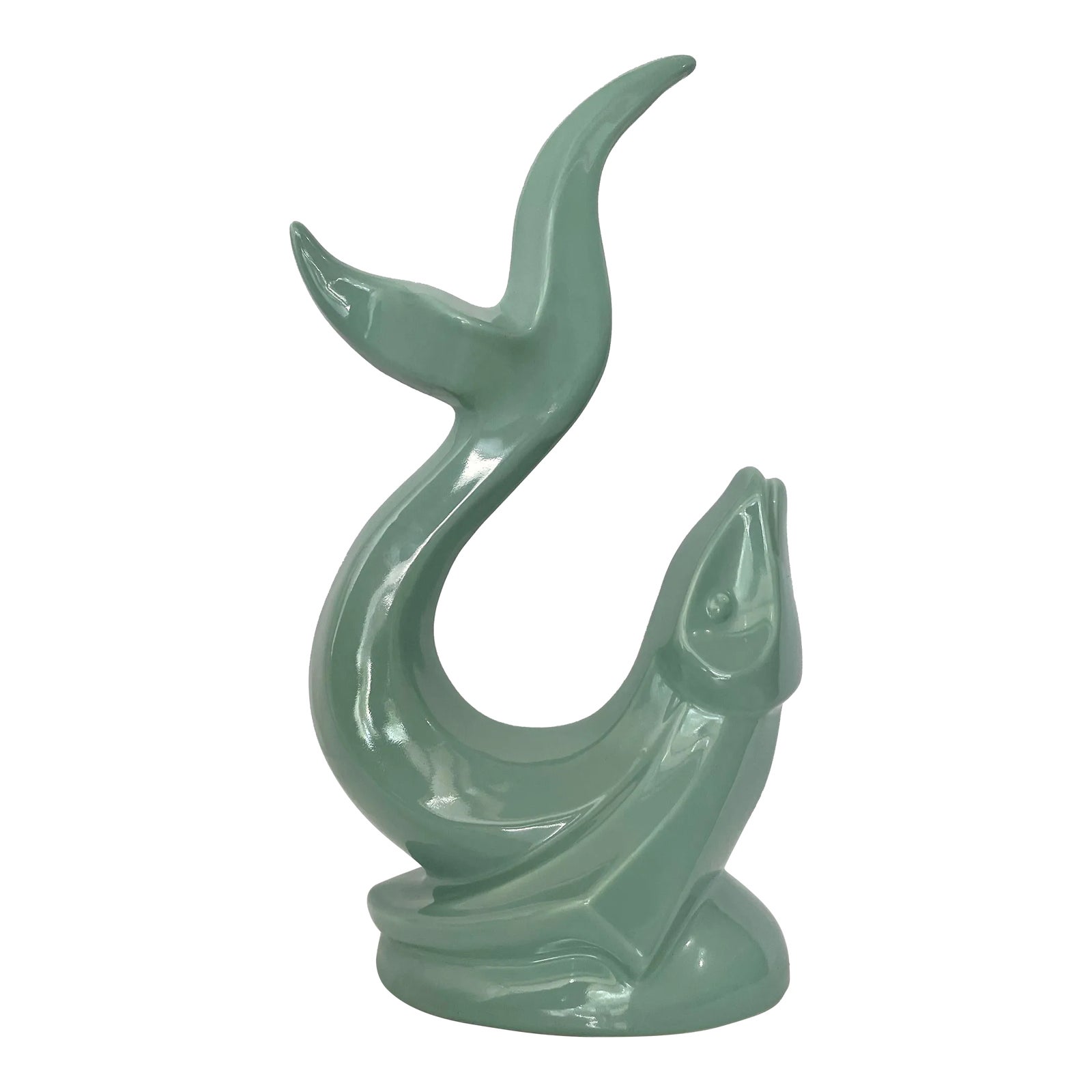 Mid Century Large Ceramic Haeger Fish Sculpture | Chairish