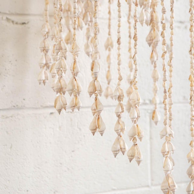 1970s Hanging Sea Shell Chandelier Decoration | Chairish