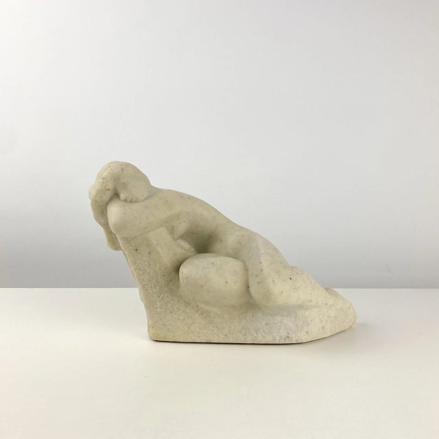 Vintage Vincent Glinsky ‘The Dreamer’ Resin Sculpture | Chairish