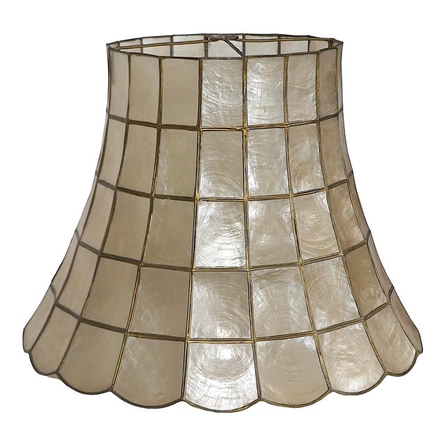 Vintage Capiz Shell Lamp Shade | Chairish