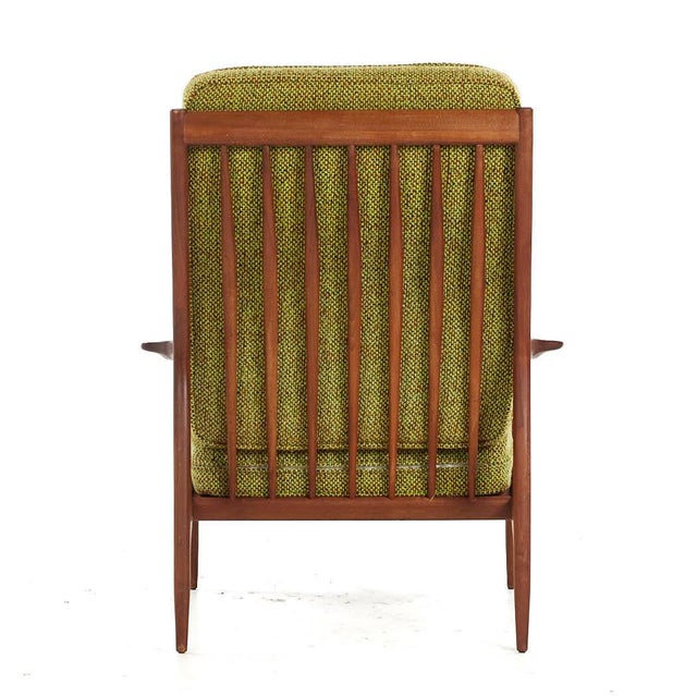 Selig Style Mid Century Walnut Lounge Chair | Chairish