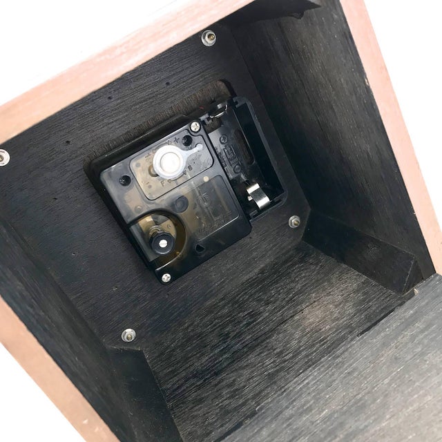 1960s Tiger Tenaka Japanese Table Clock in Walnut Glass and Brass ...