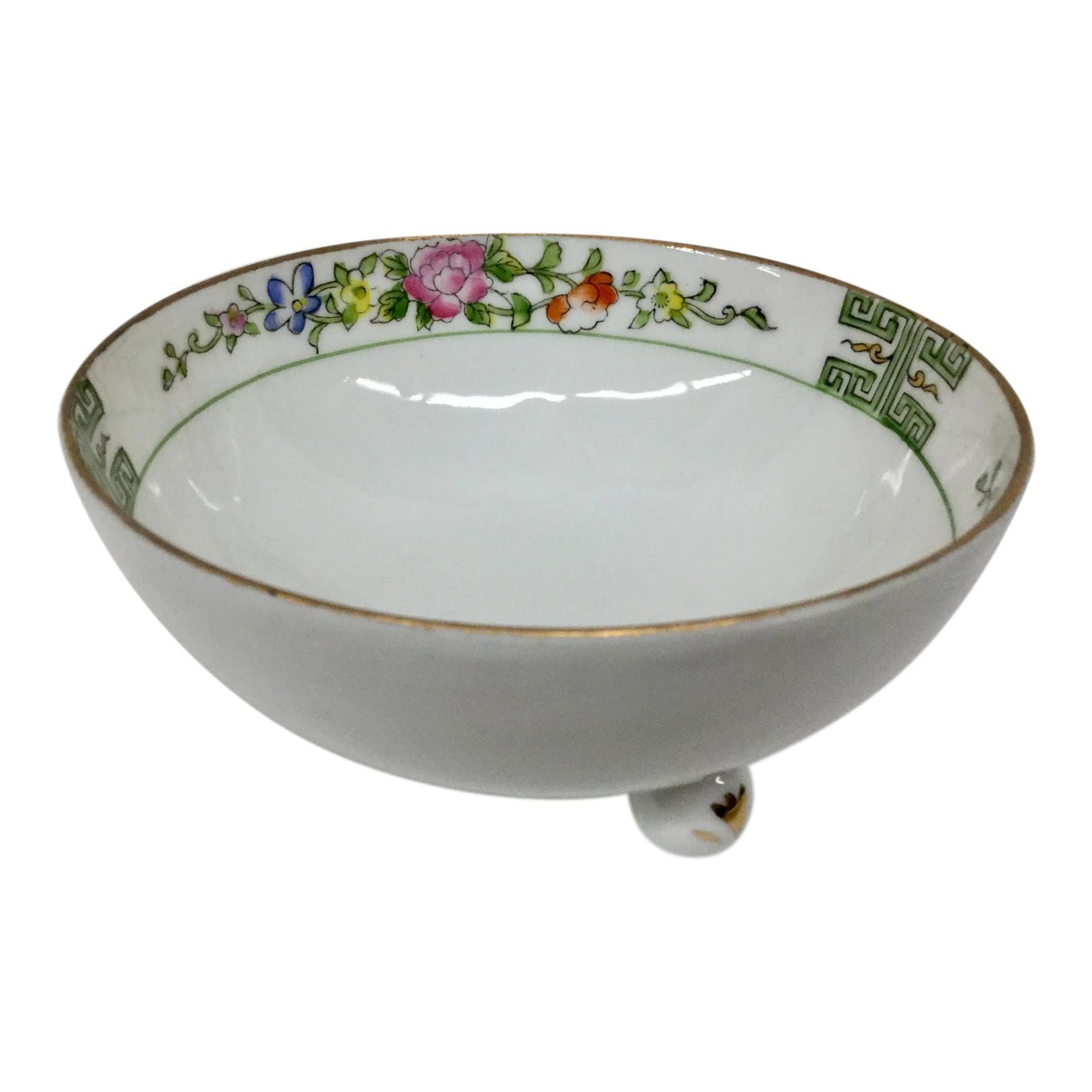 Vintage Three Footed Nippon Bowl | Chairish