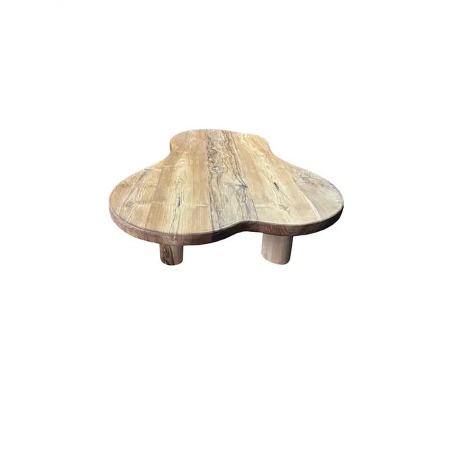 Sculptural Teak Wood Table, Modern Organic, Stunning Wood Textures ...