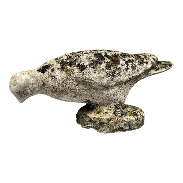 Vintage European Concrete Garden Pigeon | Chairish