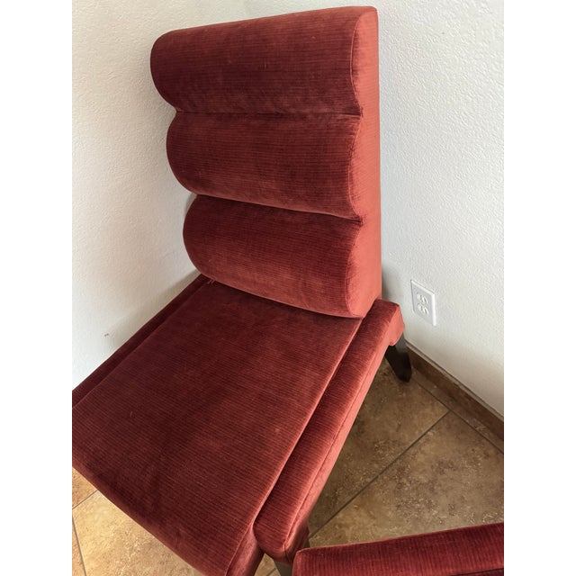 Nathan Anthony Custom Upholstered Lounge Chairs – Pair | Chairish