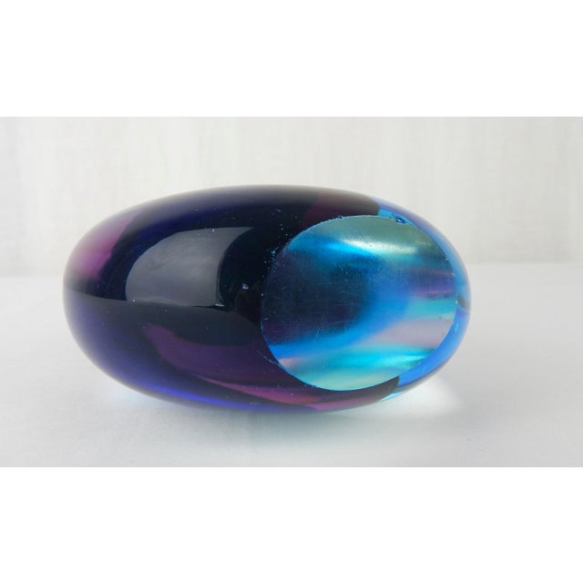 Mid-Century Teardrop Art Glass Figure Attributed to Flavio Poli | Chairish