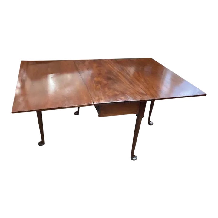 Antique 18th Century English Mahogany Queen Anne Swing Leg Drop Leaf ...