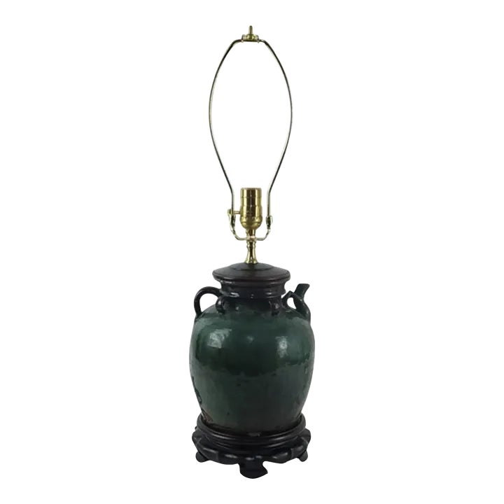 Vintage Chinese Ming Style Lamp | Chairish