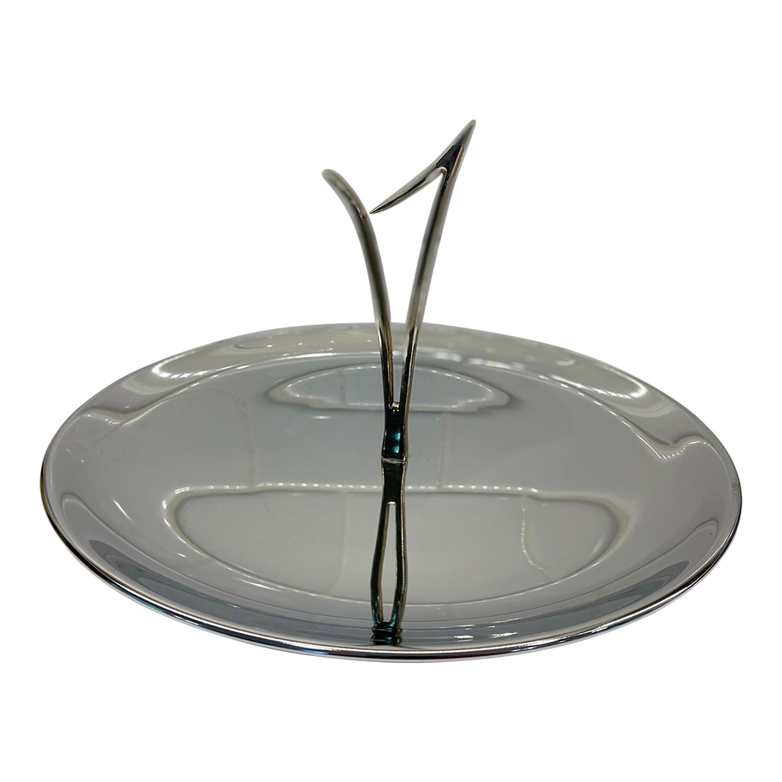 1960s Mid-Century Modern Atomic Era Chrome Sandwich Tray - Atomic Era ...