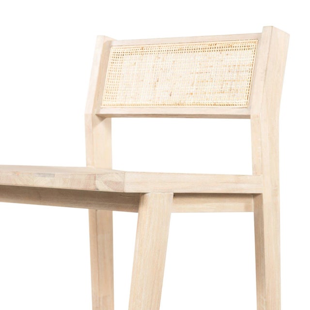 Clarita Counter Stool - White Wash Mango | Chairish
