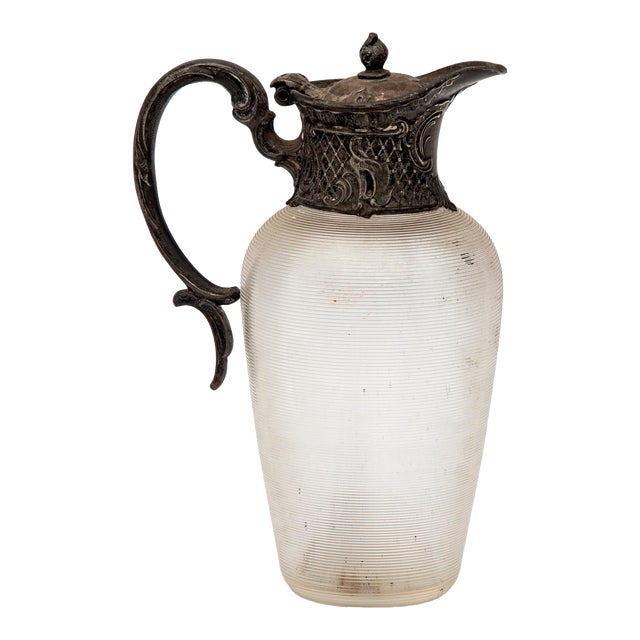 Small Antique Olive Oil Pitcher | Chairish