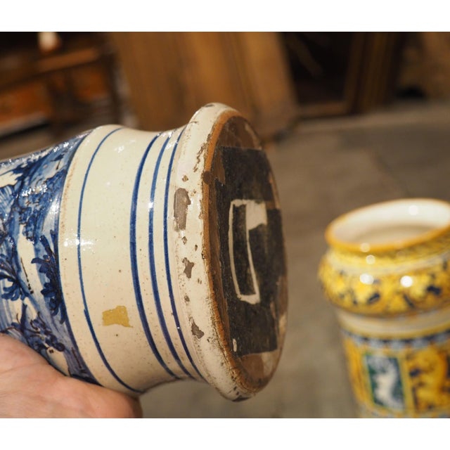 A Collection of 10 Italian Polychrome Albarelli Jars, 18th C. To 20th C ...