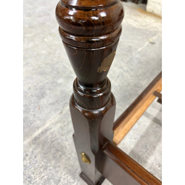 Vintage Kincaid Full or Queen Convertible Pinecone Finial Pediment Poster Bed | Chairish