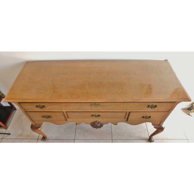 Berkey & Gay Antique Tiger Maple Sideboard Buffet Early 20th Century ...