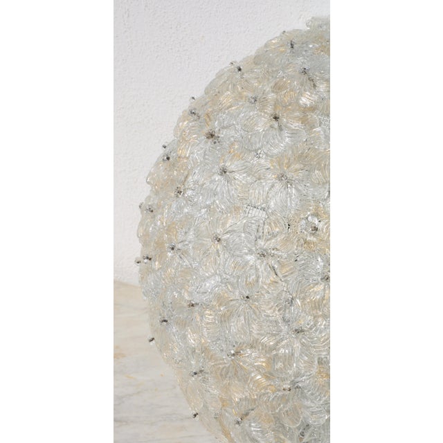 1970s Wonderful Large Gold and Transparent Murano Glass Ceiling Light ...
