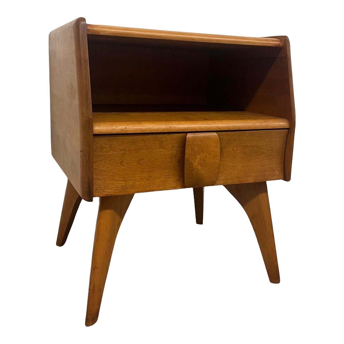 1950s Vintage Mid Century Solid Maple End Table by Heywood Wakefield ...