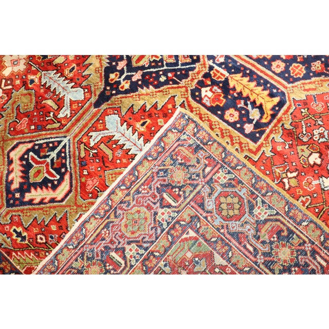Traditional Antique Heriz Rug, 8'4'' X 10'9'' | Chairish