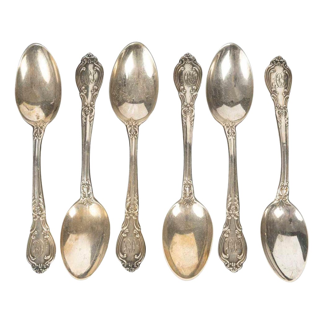 19th Century Napoleon III Silver-Plated Teaspoons, Set of 6 | Chairish