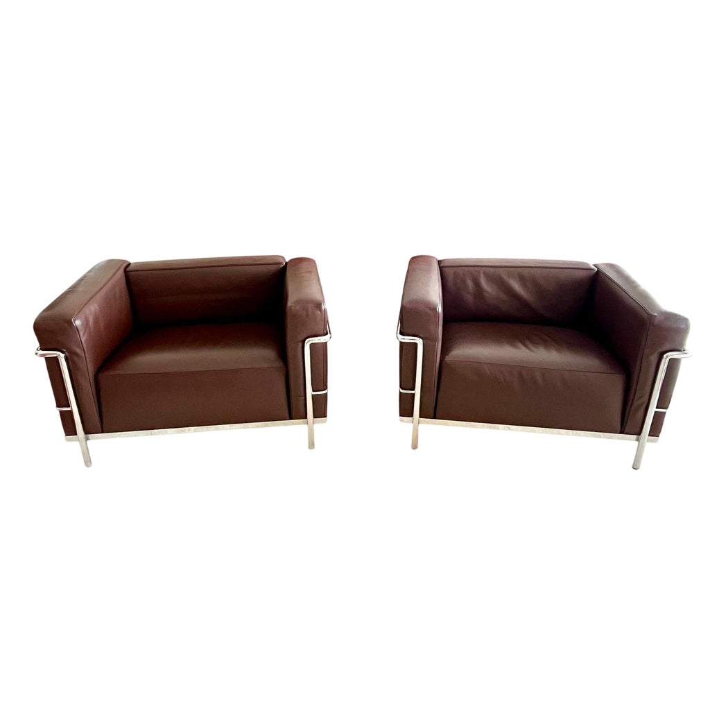 Set of LC3 Chairs by Le Corbusier for Cassina, 1990s | Chairish
