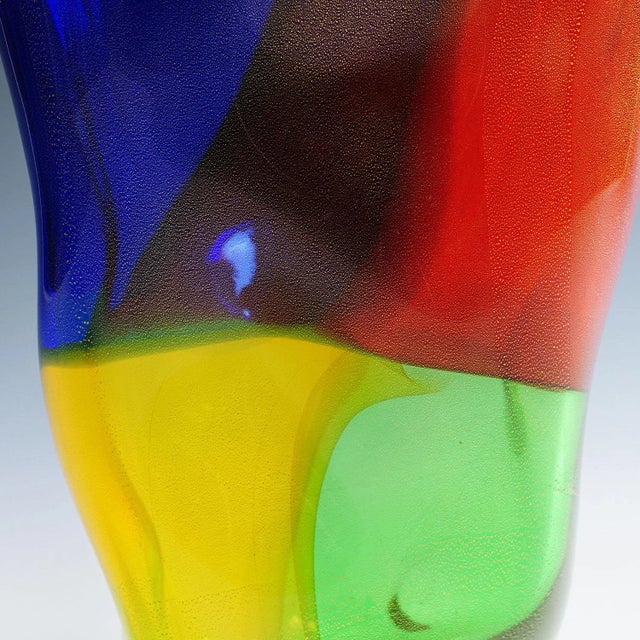 Vintage Art Glass Vase of the 4 Quarti Series by Seguso Viro | Chairish