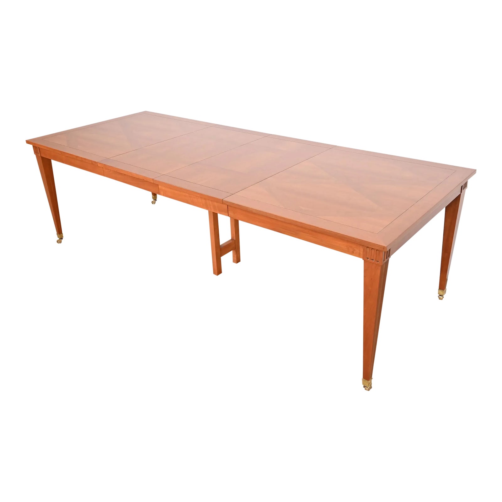 Baker Furniture French Regency Cherry Wood Extension Dining Table ...