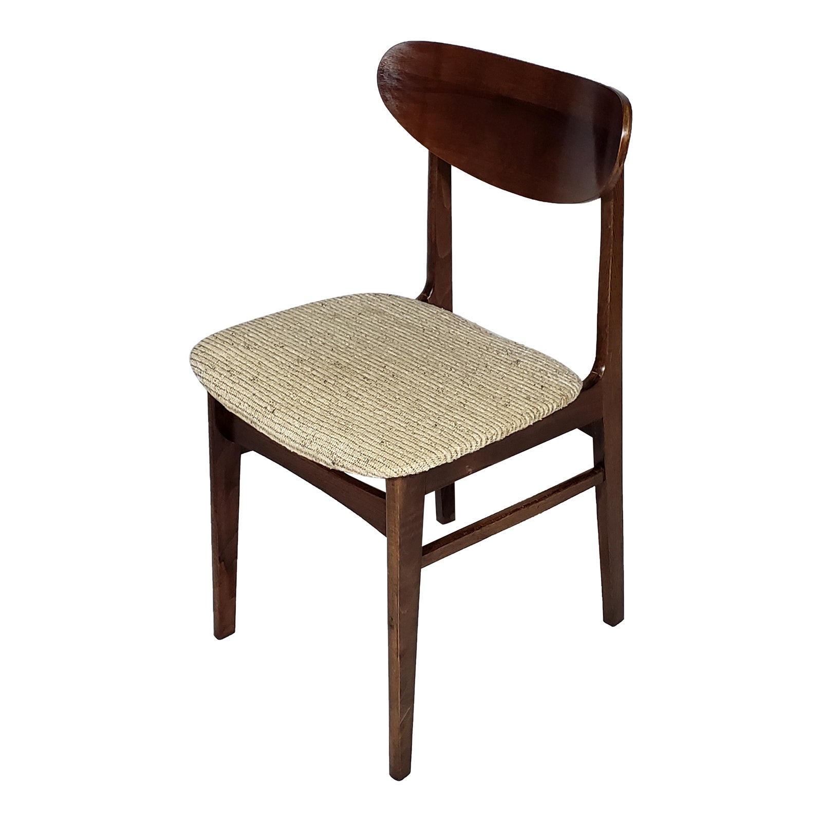 1950s Vintage Original Danish Mid-Century Modern Wood Frame Chair ...