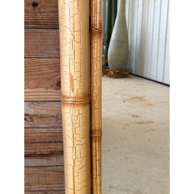 Late 20th Century Sculptural Faux Bamboo Monkey Wall Mirror | Chairish