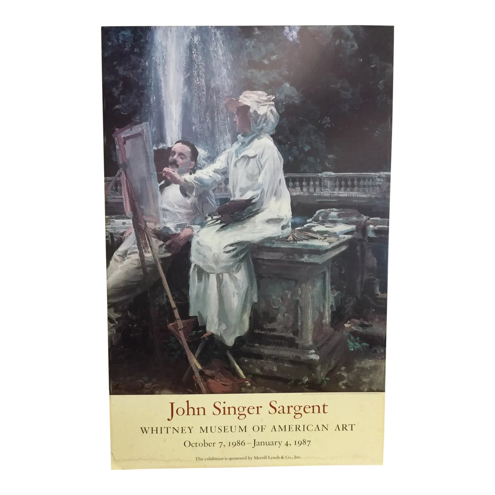 Original Poster of John Singer Sargent 1986 | Chairish