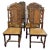 French Antique Carved Walnut Hunt Style Renaissance Cane Side Chairs ...