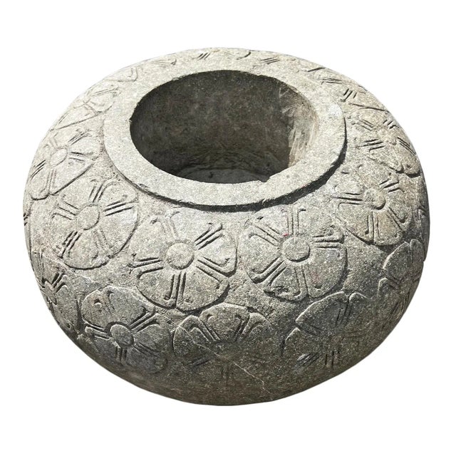 Java Stone Flower Pot | Chairish