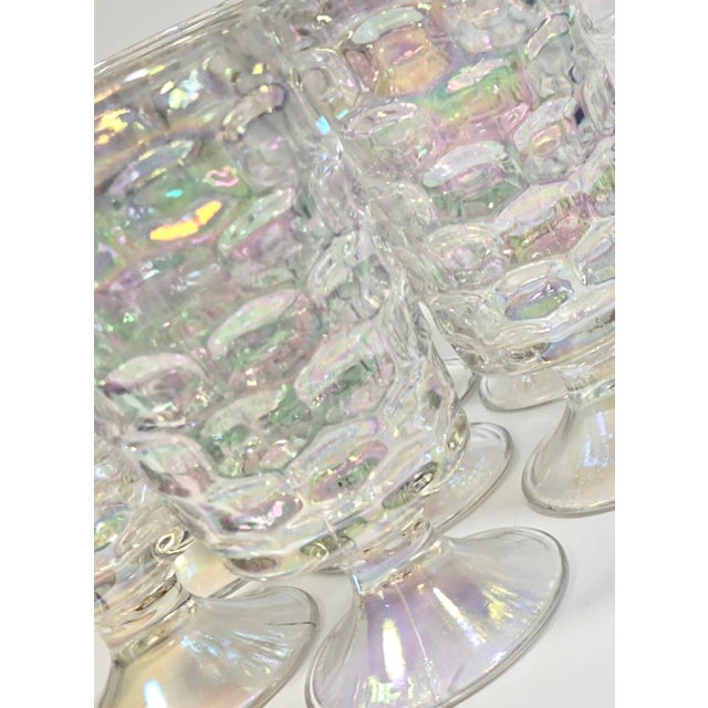 Iridescent Rainbow Goblets- Set of Eight | Chairish