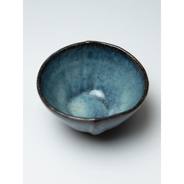Late 20th Century Hagi Namako Chawan With Pinched Foot | Chairish
