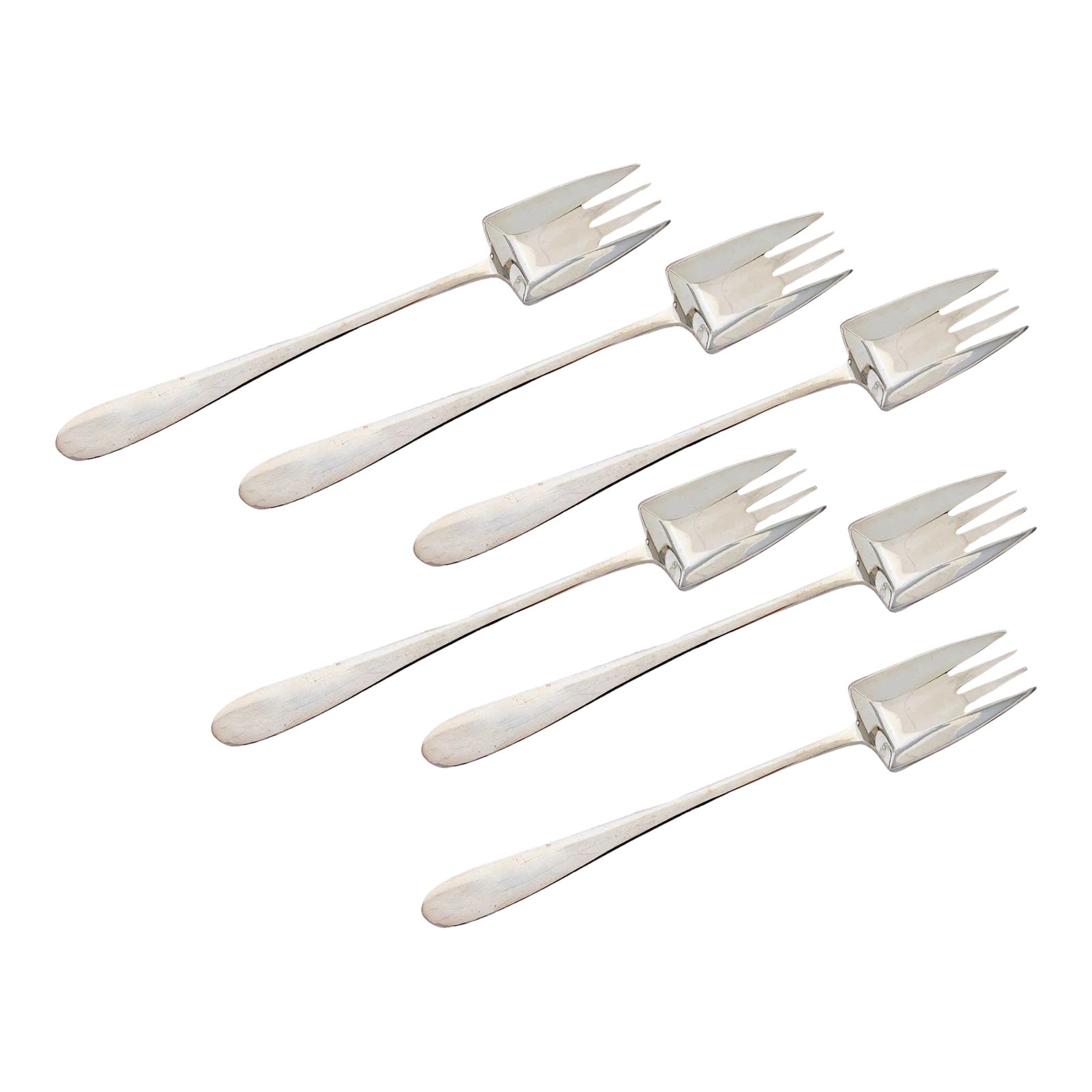 English Elkington Art Deco Forks | Chairish