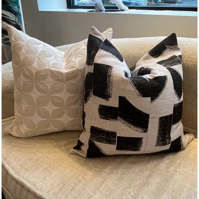 Pair of Abstract Throw Pillows | Chairish