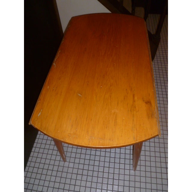 Cushman Creations Atomic 1950s Maple Dining Table Leafs | Chairish