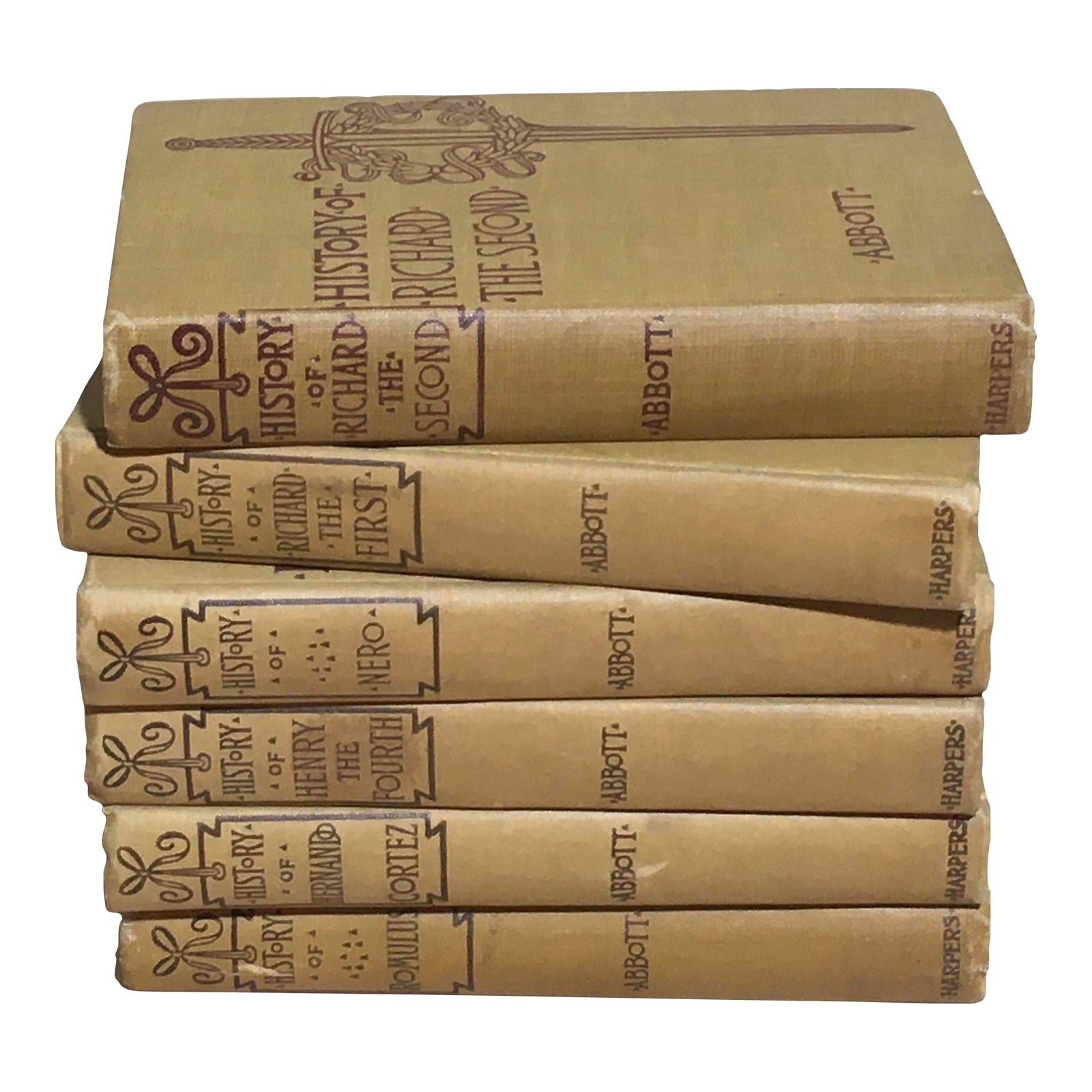 1920s Abbott Makers of History Books Set of 6 Richard 1st 2nd Henry 4th ...
